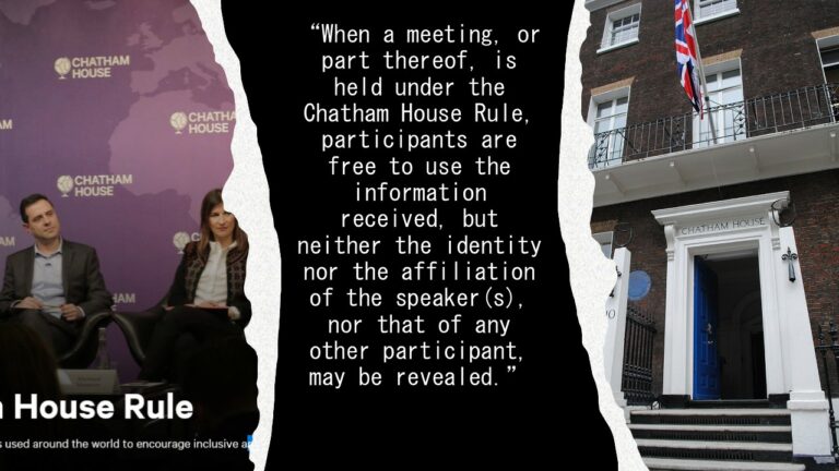 La Règle de Chatham House : Garante d'un Dialogue Libre et Authentique ...